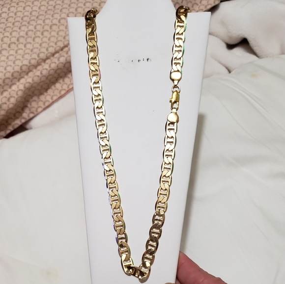 SHANE CO | Accessories | 8k Yellow Gold 3inch Vermeil Mariner Chain ...